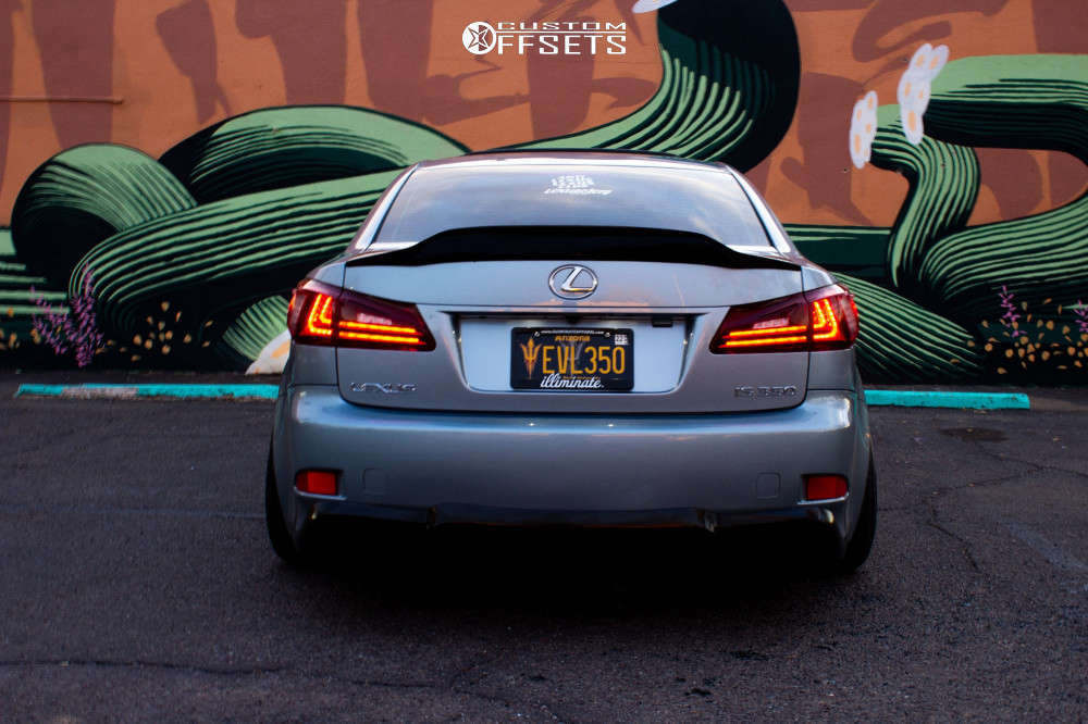 2006 Lexus IS350 with 18x9.5 15 Enkei Rpf1 and 255/35R18 Goodyear Eagle ...