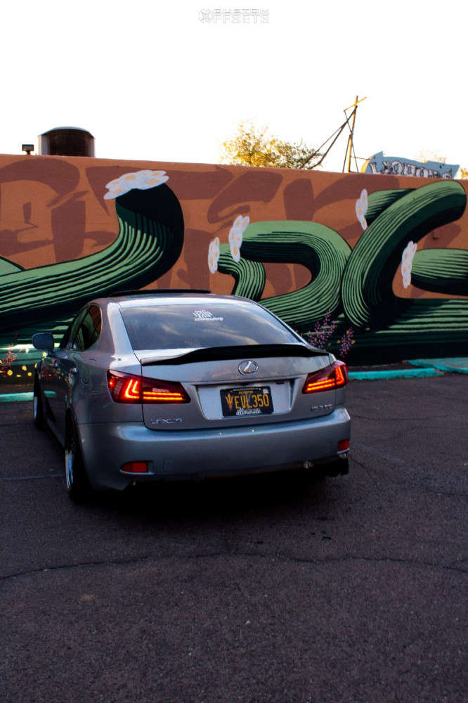 2006 Lexus IS350 with 18x9.5 15 Enkei Rpf1 and 255/35R18 Goodyear Eagle ...