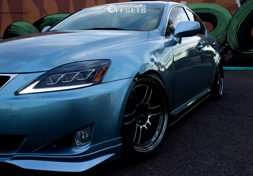 2006 Lexus IS350 with 18x9.5 15 Enkei Rpf1 and 255/35R18 Goodyear Eagle ...