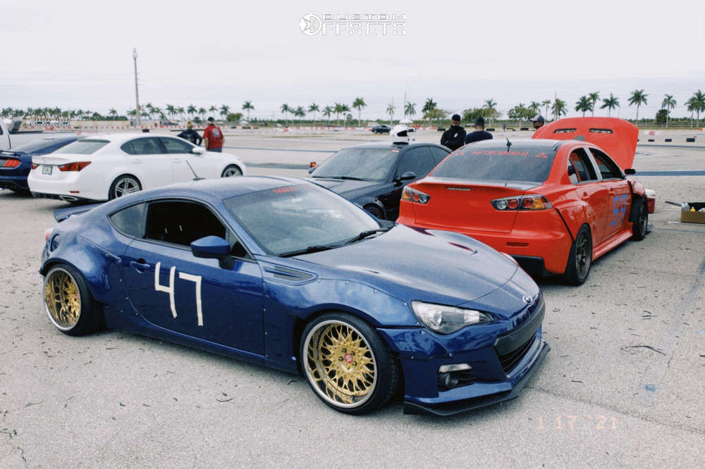 2013 Subaru BRZ with 18x10.5 -5 VIP Modular Vx110 and 225/35R18 Hankook ...