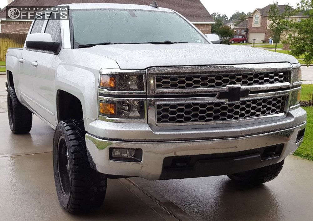 2015 Chevrolet Silverado 1500 with 20x10 -19 BMF Novakane and 33/12 ...