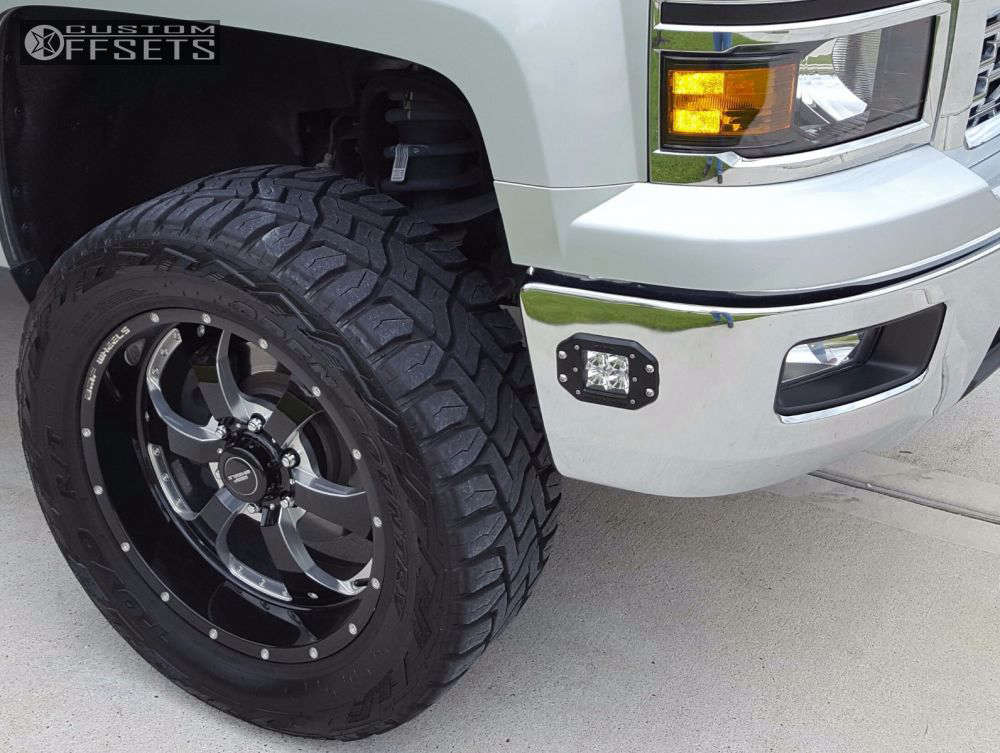 2015 Chevrolet Silverado 1500 with 20x10 -19 BMF Novakane and 33/12 ...