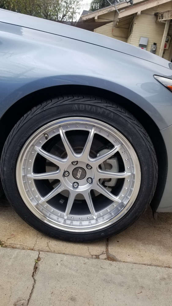 2017 INFINITI Q50 with 19x8.5 30 ESR Cs12 and 245/40R19 Advanta Hp and ...