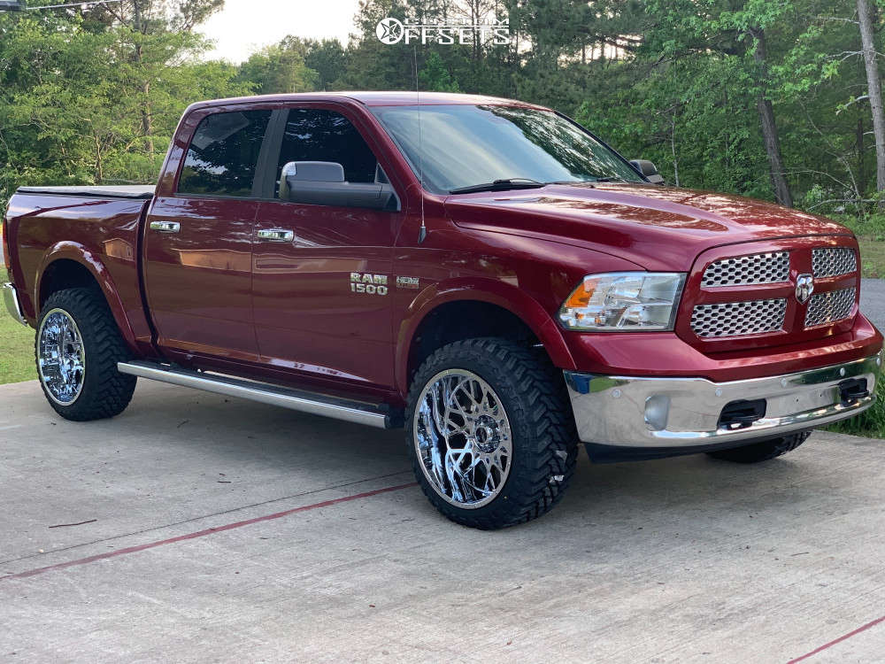 2015 Ram 1500 with 22x12 -51 Vision Rocker and 33/12.5R22 Atturo Trail ...