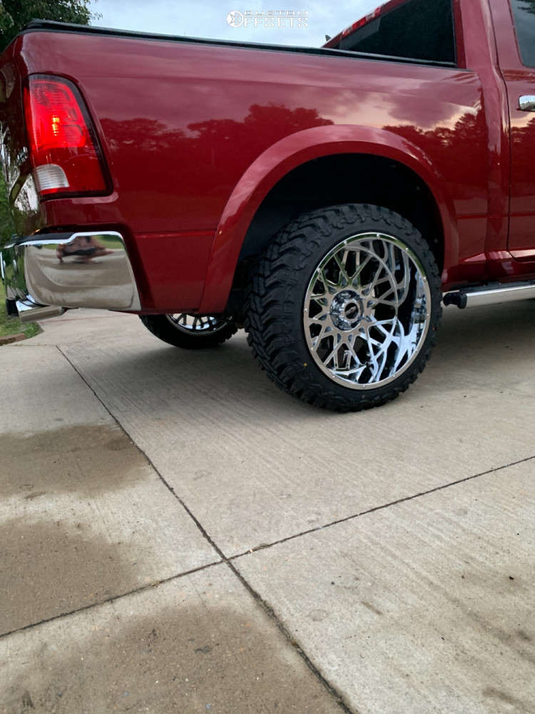 2015 Ram 1500 with 22x12 -51 Vision Rocker and 33/12.5R22 Atturo Trail ...