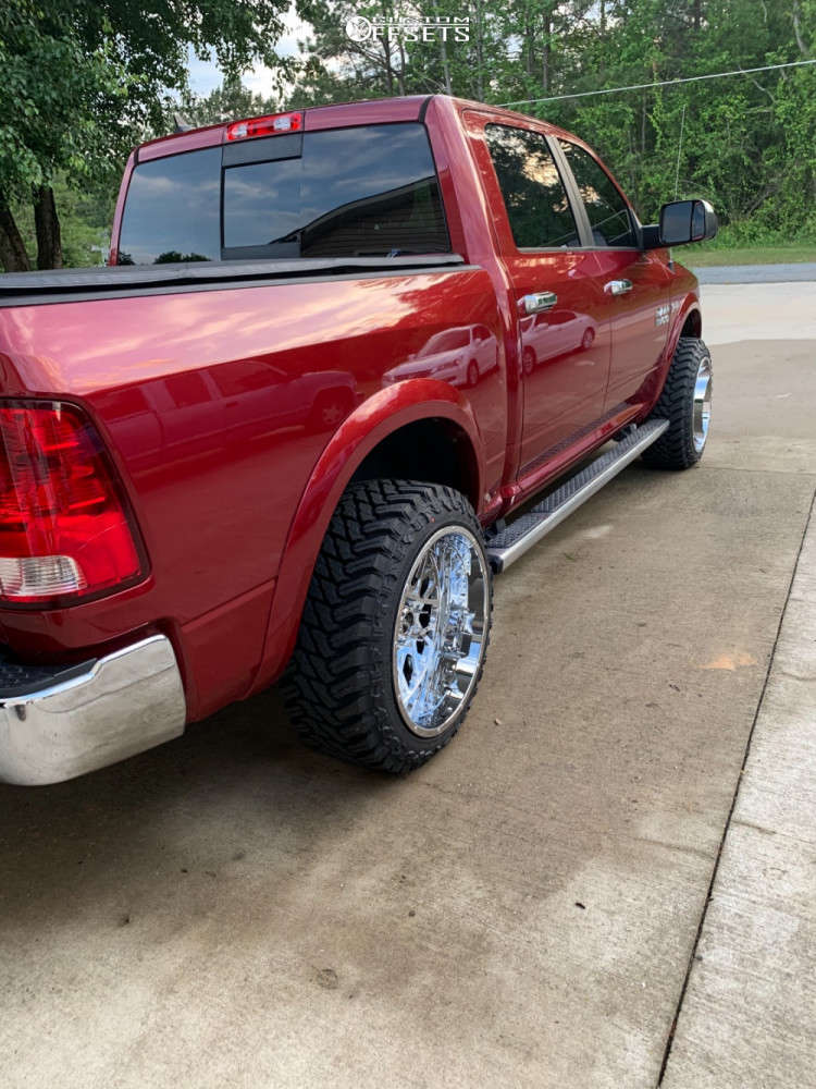 2015 Ram 1500 with 22x12 -51 Vision Rocker and 33/12.5R22 Atturo Trail ...