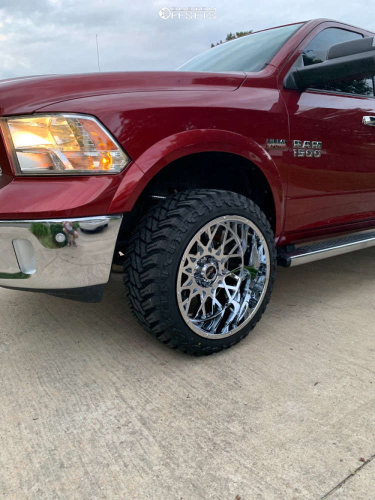 2015 Ram 1500 with 22x12 -51 Vision Rocker and 33/12.5R22 Atturo Trail ...