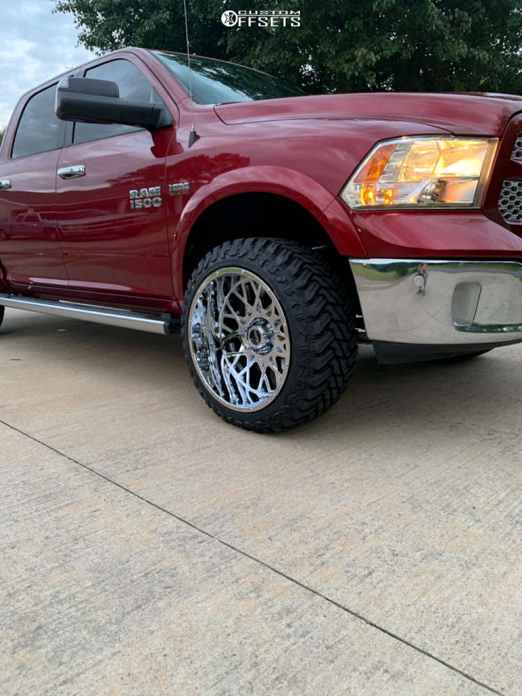 2015 Ram 1500 with 22x12 -51 Vision Rocker and 33/12.5R22 Atturo Trail ...
