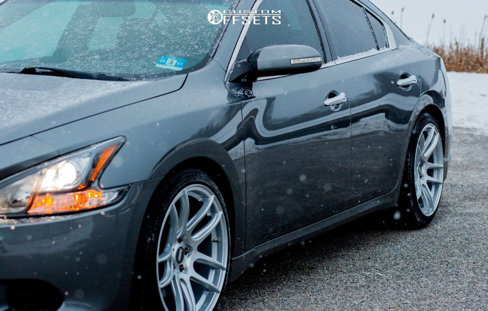 2014 Nissan Maxima with 19x9.5 35 ESR Cs8 and 245/40R19 Ironman Imove ...