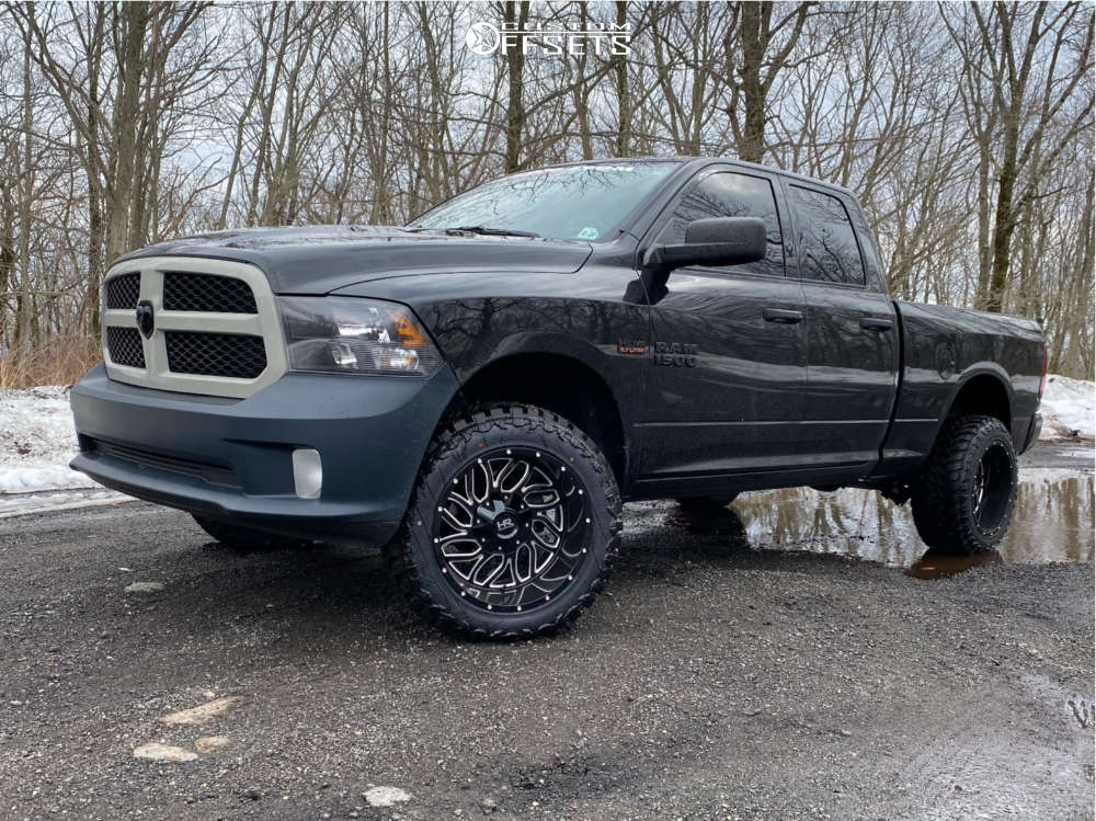2017 Ram 1500 with 20x12 -51 Hardrock Destroyer and 33/12.5R20 Atturo ...