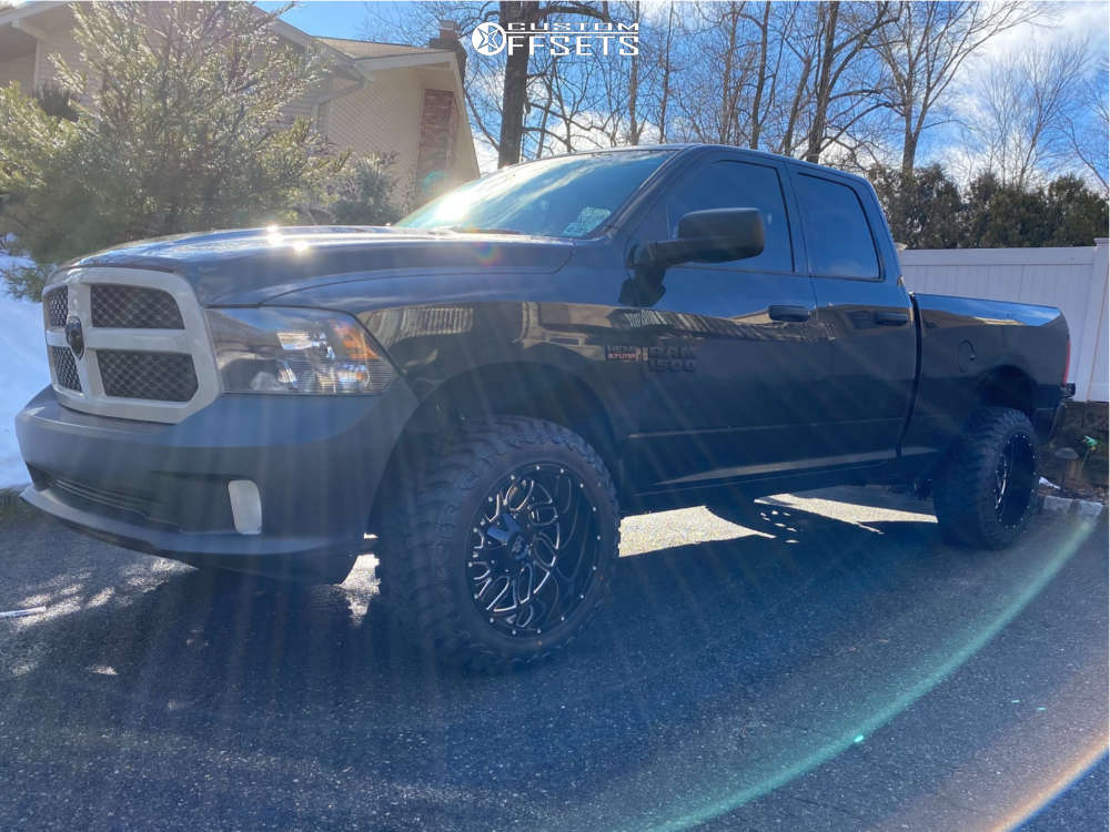 2017 Ram 1500 with 20x12 -51 Hardrock Destroyer and 33/12.5R20 Atturo ...