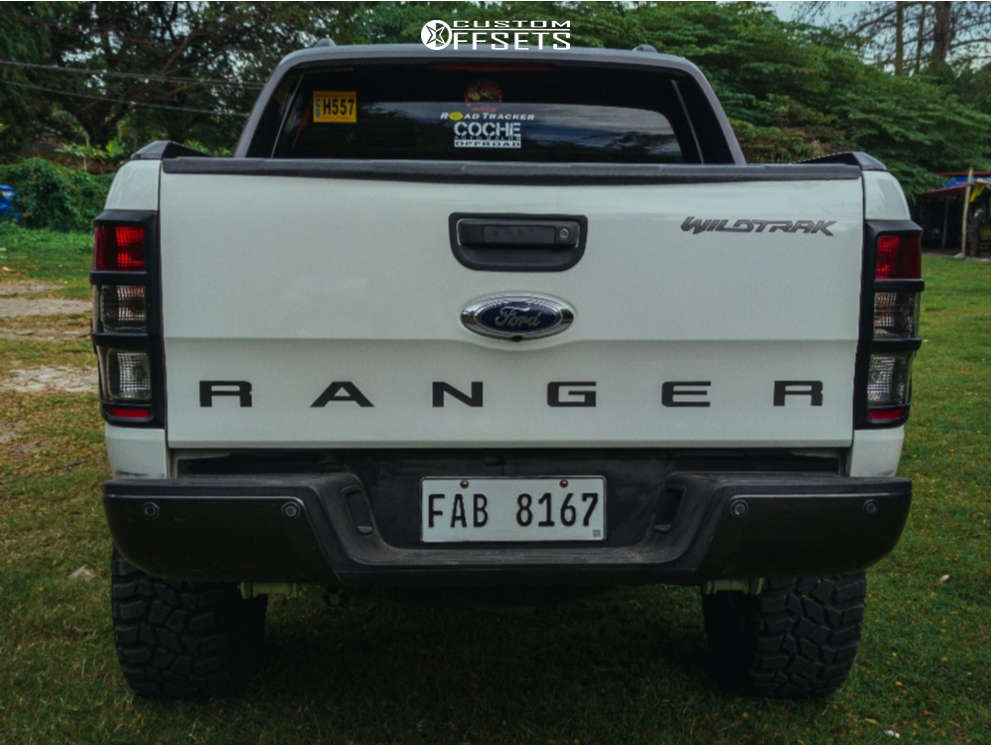 2017 Ford Ranger with 20x10 -25 Black Mamba Slash and 295/55R20 Cooper ...