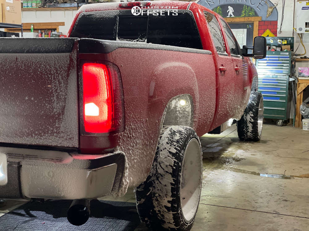 2013 GMC Sierra 2500 HD with 24x12 -44 Hostile Omega and 305/35R24 ...