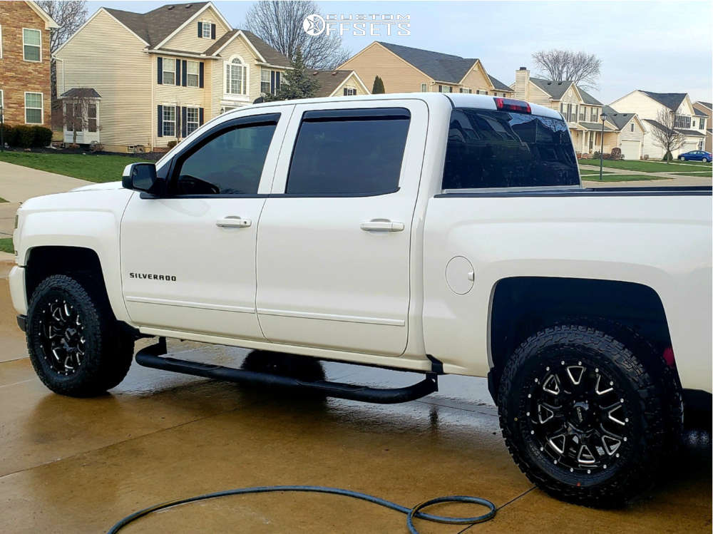 2017 Chevrolet Silverado 1500 with 18x9 -12 Ultra Hunter and 285/65R18 Falken Wildpeak At3w and ...
