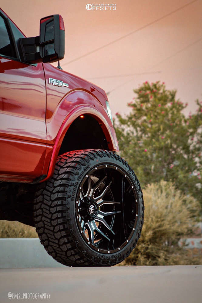 2010 Ford F-150 with 24x14 -76 XF Offroad Xf-222 and 35/12.5R24 Patriot ...