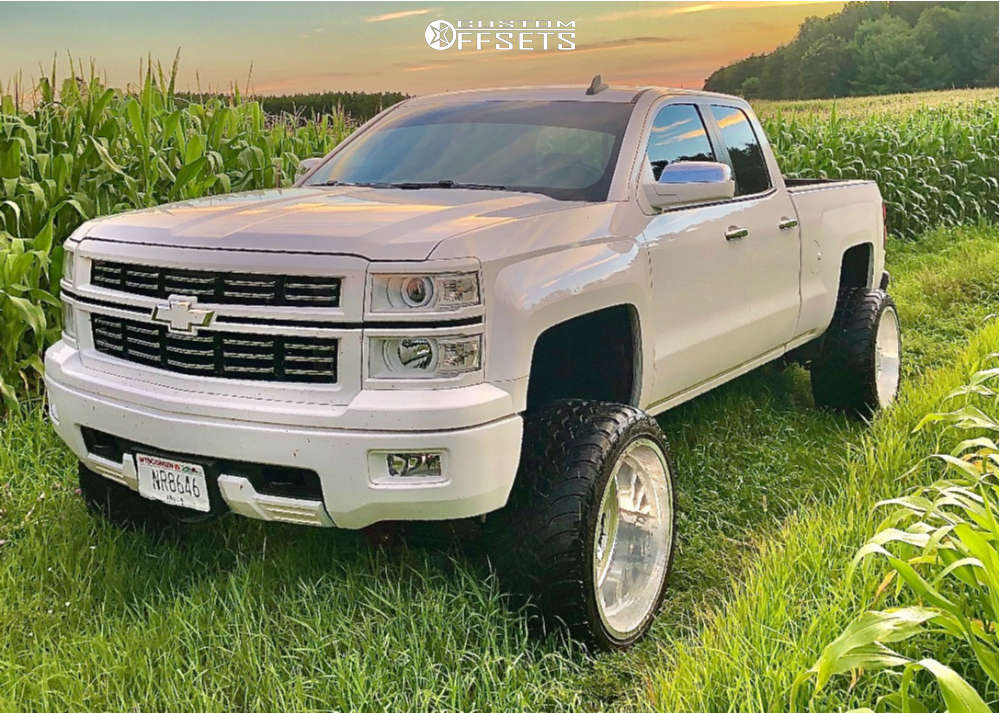 2015 Chevrolet Silverado 1500 with 24x14 -76 Fuel Forged Ff09 and 35/13 ...