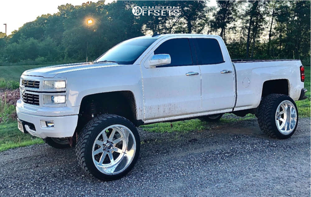 2015 Chevrolet Silverado 1500 with 24x14 -76 Fuel Forged Ff09 and 35/13 ...