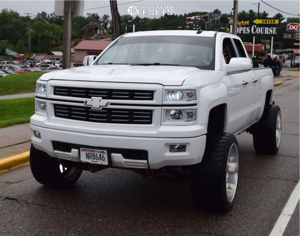 2015 Chevrolet Silverado 1500 with 24x14 -76 Fuel Forged Ff09 and 35/13 ...