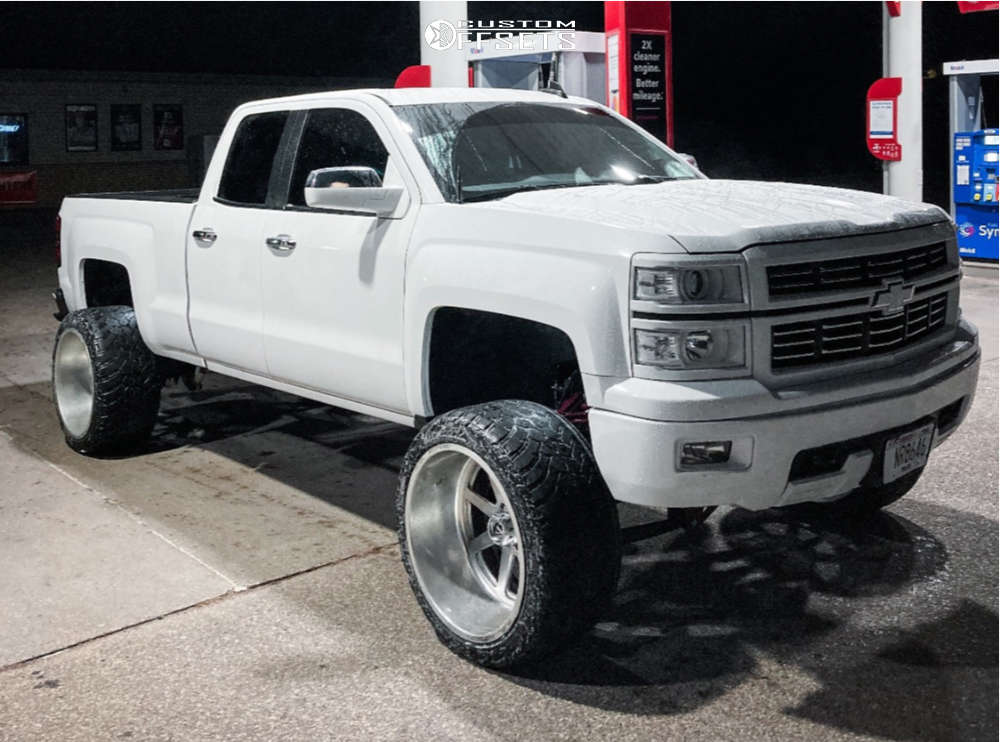 2015 Chevrolet Silverado 1500 with 24x14 -76 Fuel Forged Ff09 and 35/13 ...