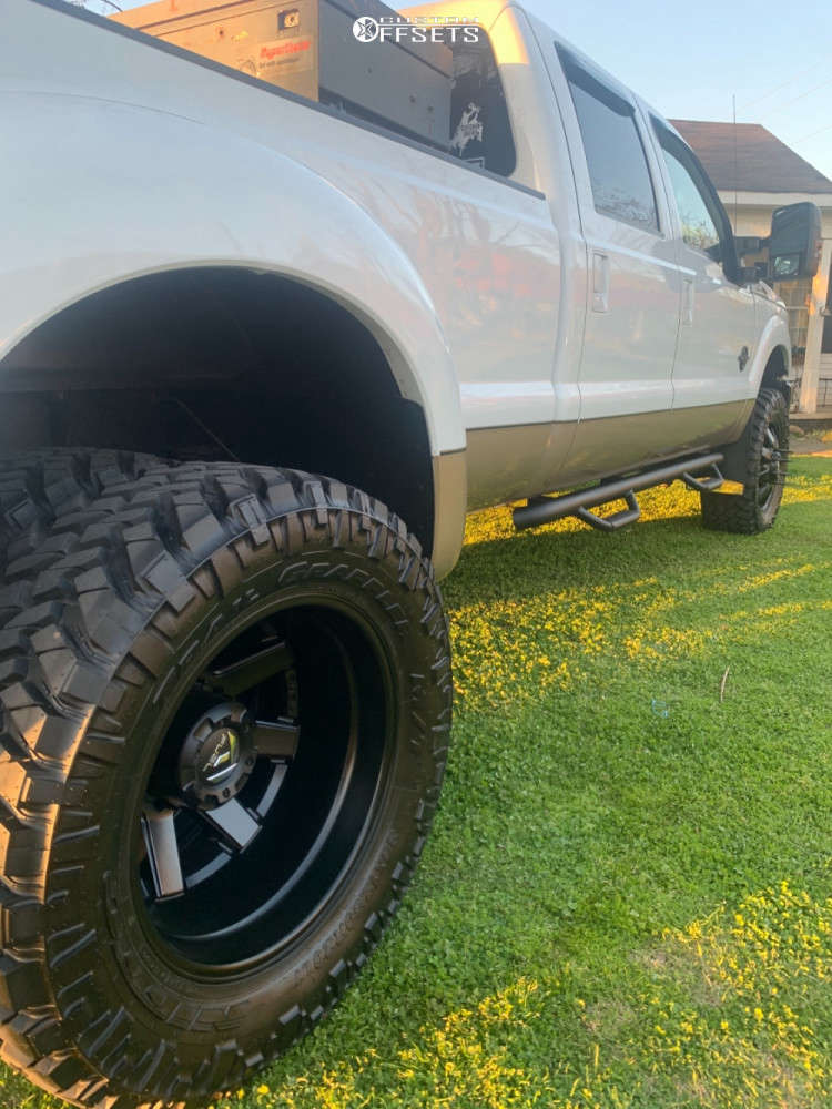 2011 Ford F-350 Super Duty Dually with 20x12 -44 Fuel Maverick and 35/ ...