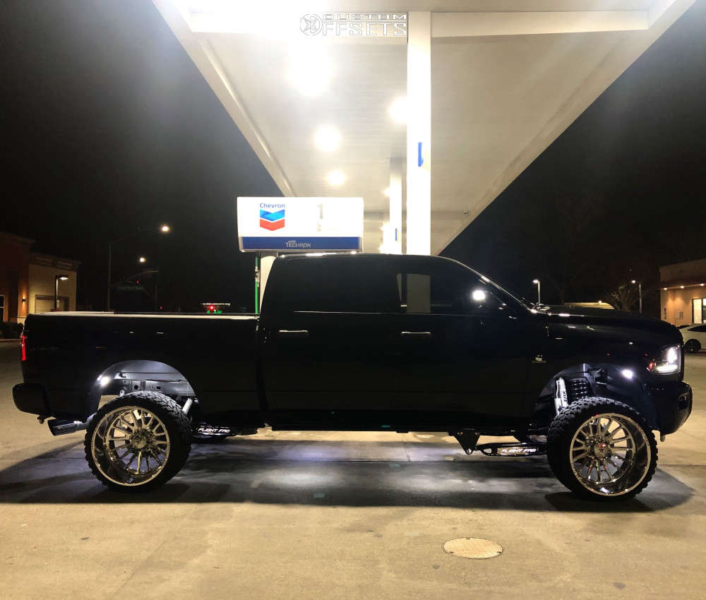 2016 Ram 2500 with 24x14 -90 American Force Nemesis and 33/14.5R24 Fury ...