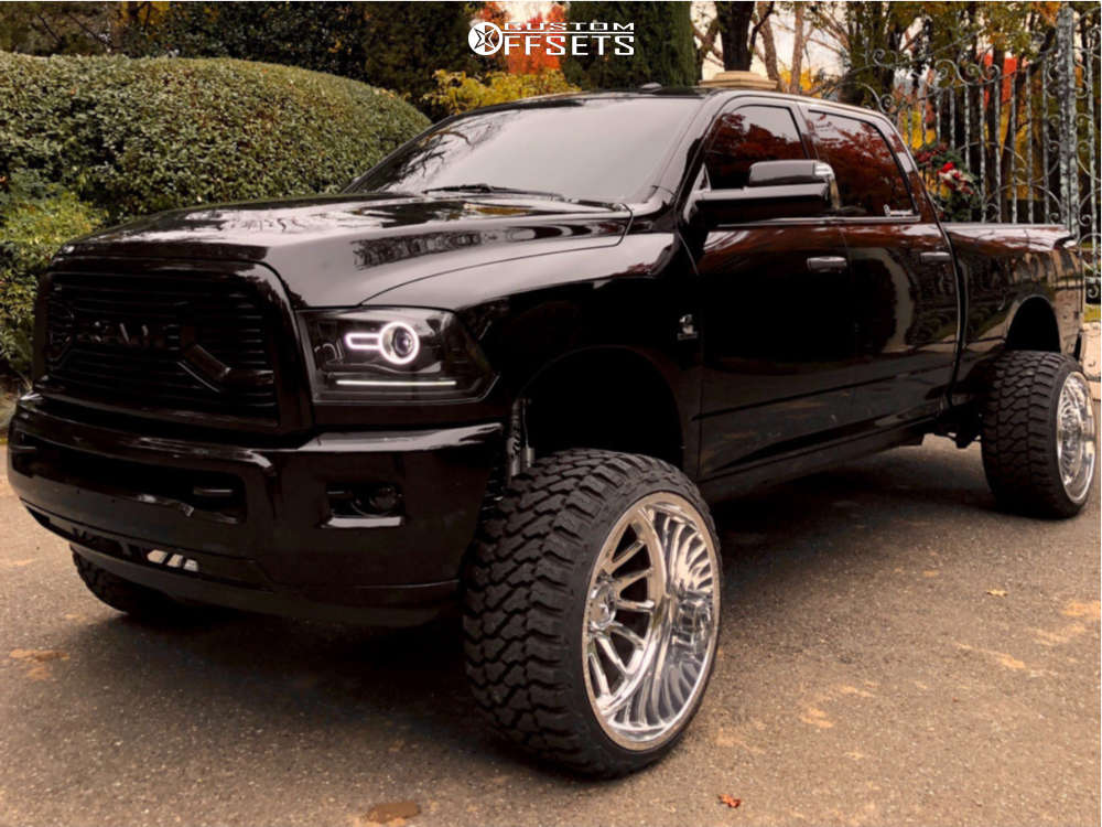2016 Ram 2500 with 24x14 -90 American Force Nemesis and 33/14.5R24 Fury ...