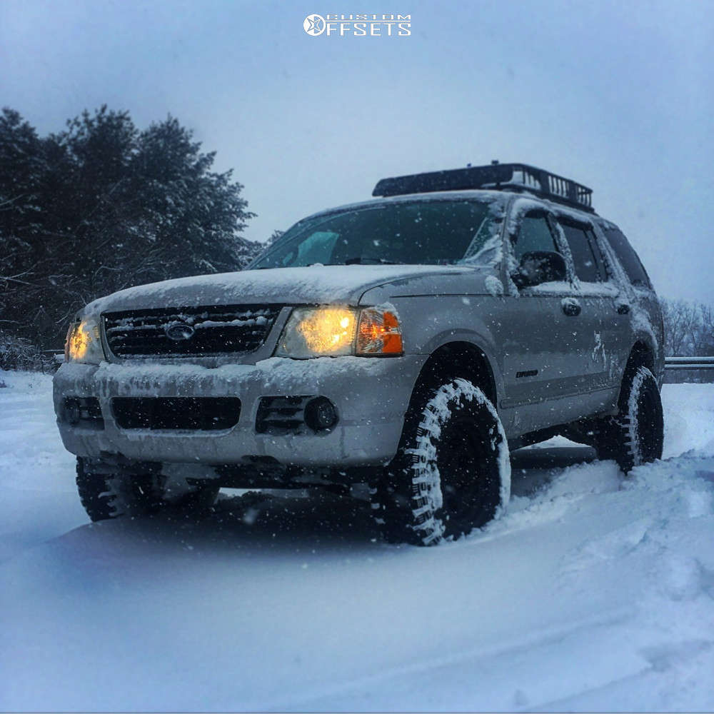 2004 Ford Explorer with 17x9 -12 Black Rock Type 8 997B and 265/70R17 ...