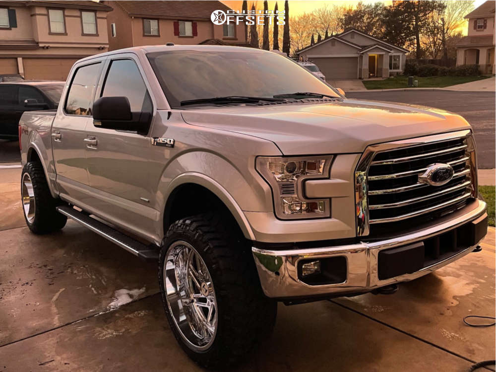 2016 Ford F-150 with 22x12 -45 Hostile Jigsaw and 33/12.5R22 Toyo Tires ...