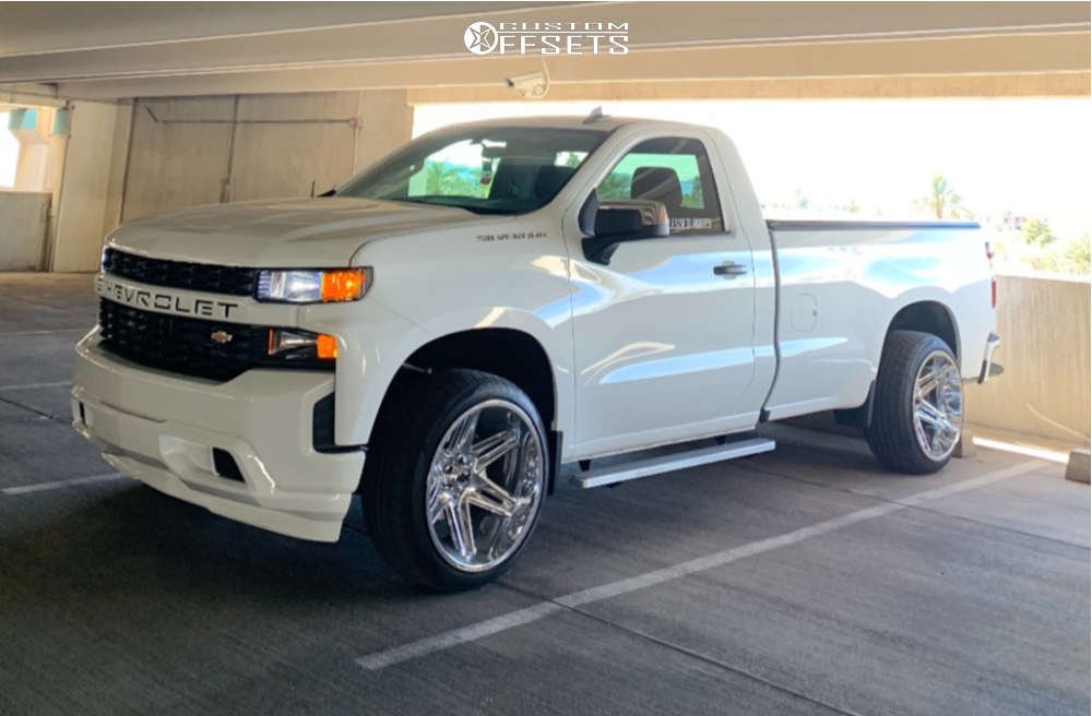 2020 Chevrolet Silverado 1500 with 22x12 -51 Vision Razor 363 and 275 ...
