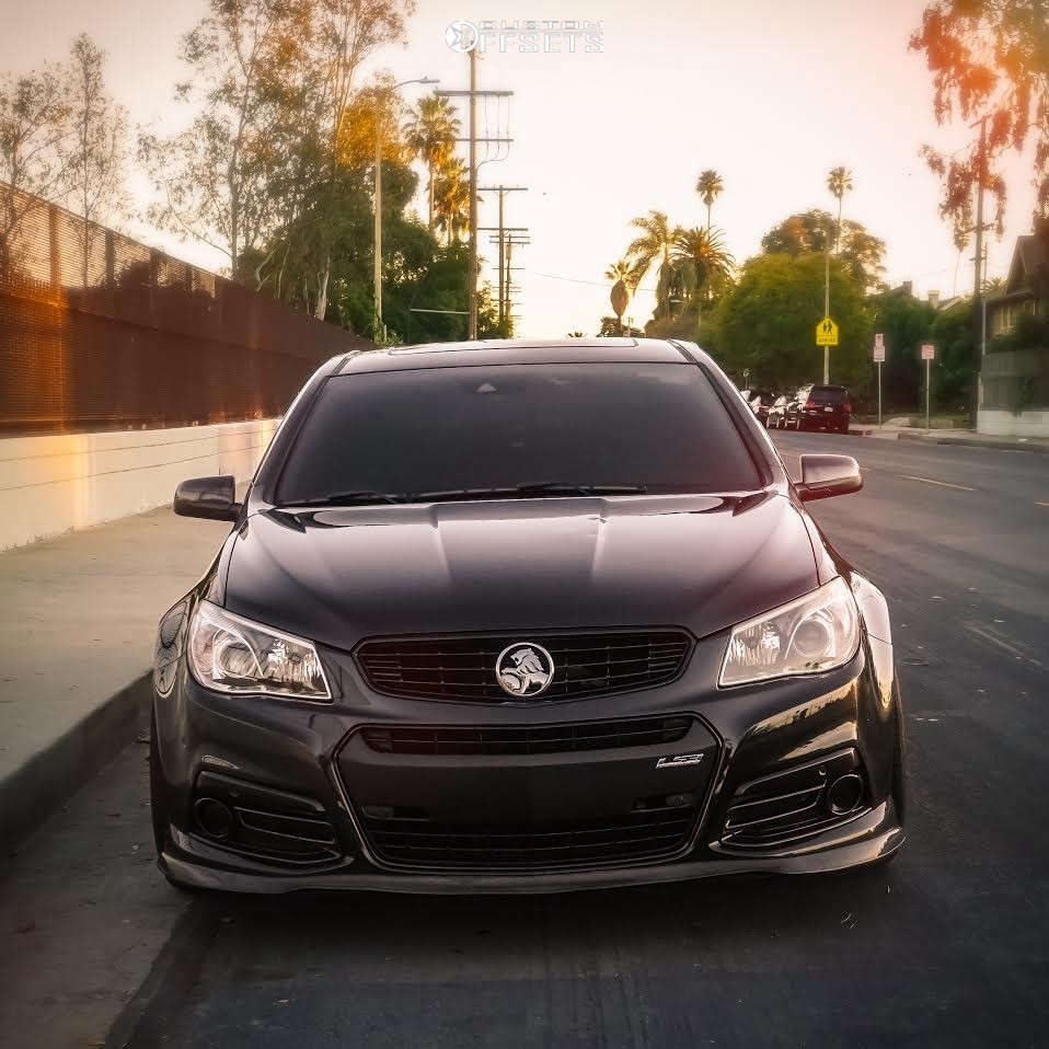 2015 Chevrolet SS with 18x8 15 Forgestar F14 Drag and 255/45R18 Mickey ...