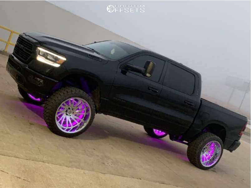 2020 Ram 1500 with 24x14 -72 Tuff T2a and 35/13.5R24 Delinte Dx-9 ...