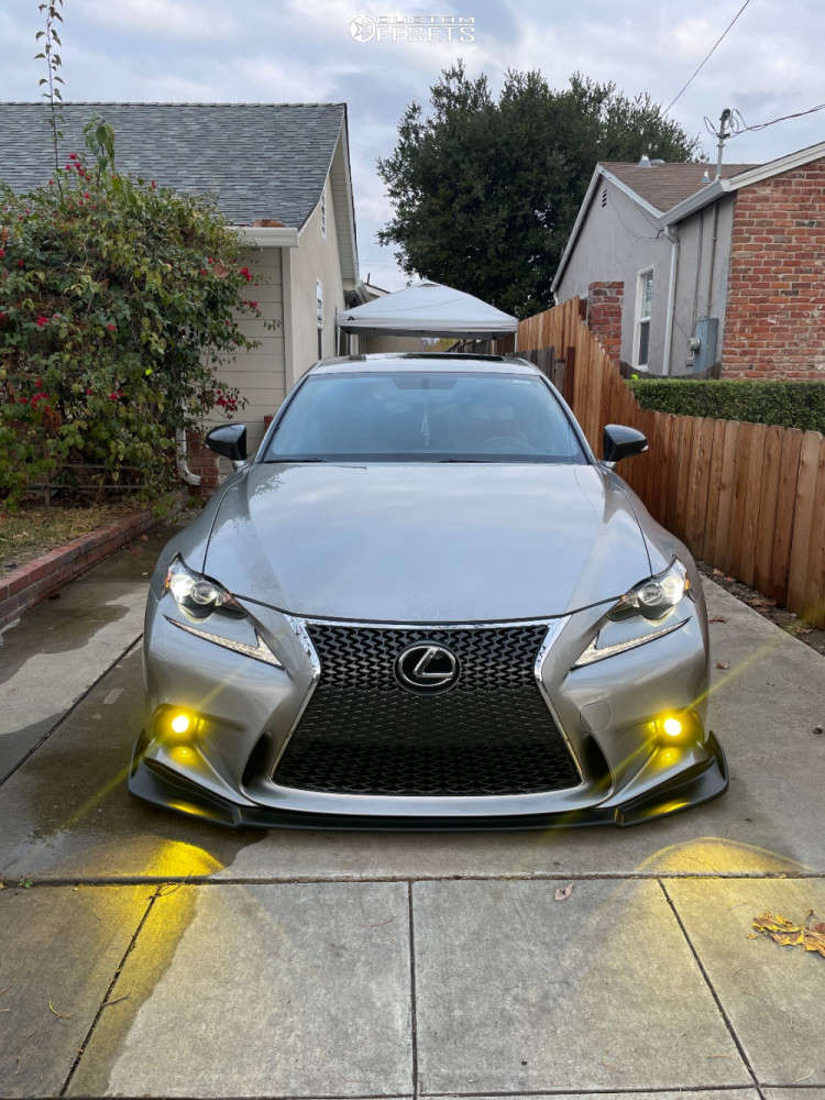 2016 Lexus IS350 with 19x9 32 Work Emotion T5R 2P and 225/35R19 Hankook ...