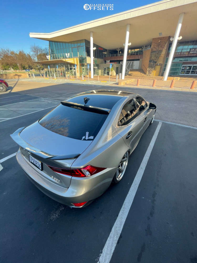 2016 Lexus IS350 with 19x9 32 Work Emotion T5R 2P and 225/35R19 Hankook ...