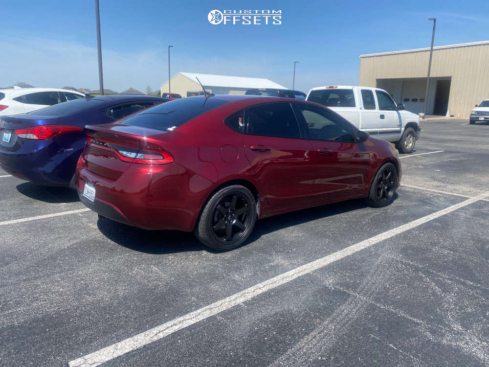 2015 Dodge Dart with 18x8 35 Mach MP60 and 235/40R18 Achilles Atr Sport ...