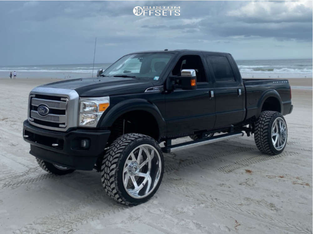 2016 Ford F-250 Super Duty with 26x14 -76 KG1 Forged Spool KF011 and 37 ...