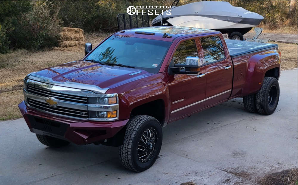 2016 Chevrolet Silverado 3500 HD with 20x9 1 Fuel Triton and 275/65R20 ...