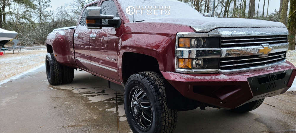 2016 Chevrolet Silverado 3500 HD with 20x9 1 Fuel Triton and 275/65R20 ...