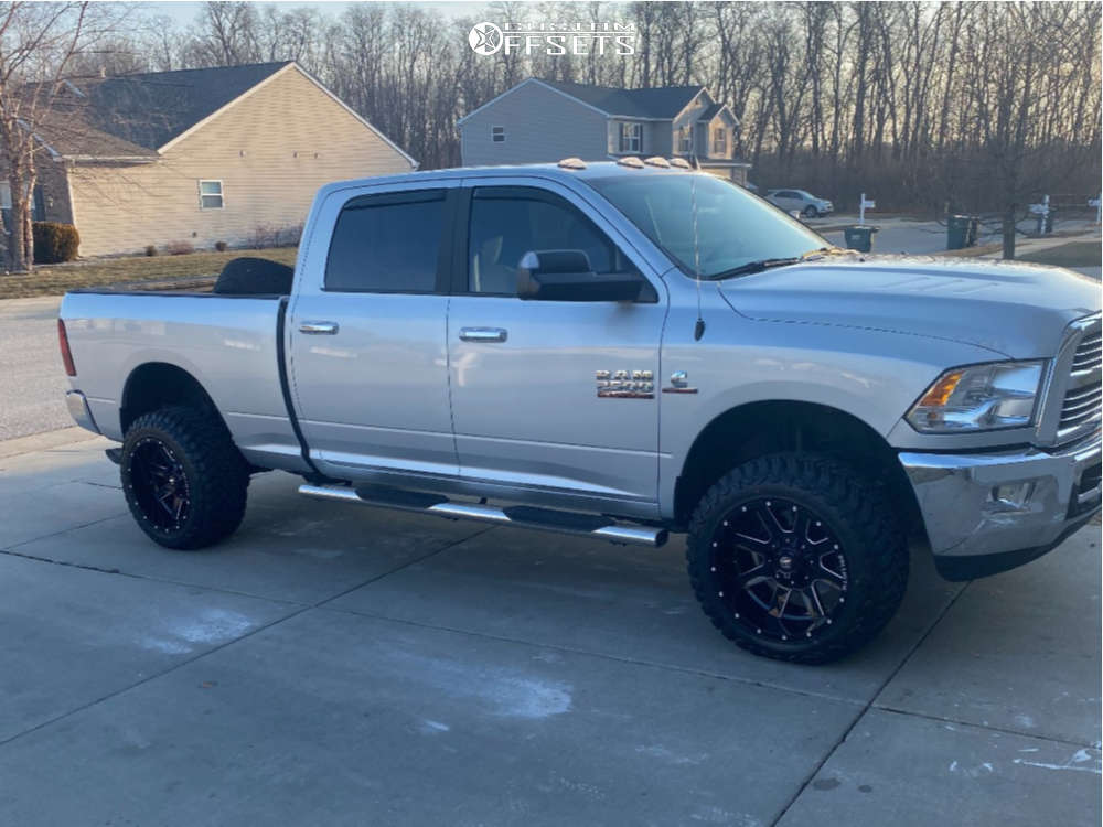2018 Ram 2500 with 20x12 -44 Ballistic Rage and 33/12.5R20 Atturo Trail ...