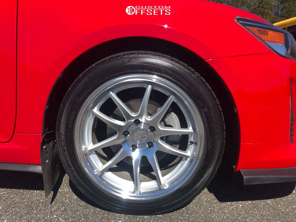 2015 Scion TC with 18x8.5 35 Aodhan DS02 and 245/45R18 Vercelli Strada ...
