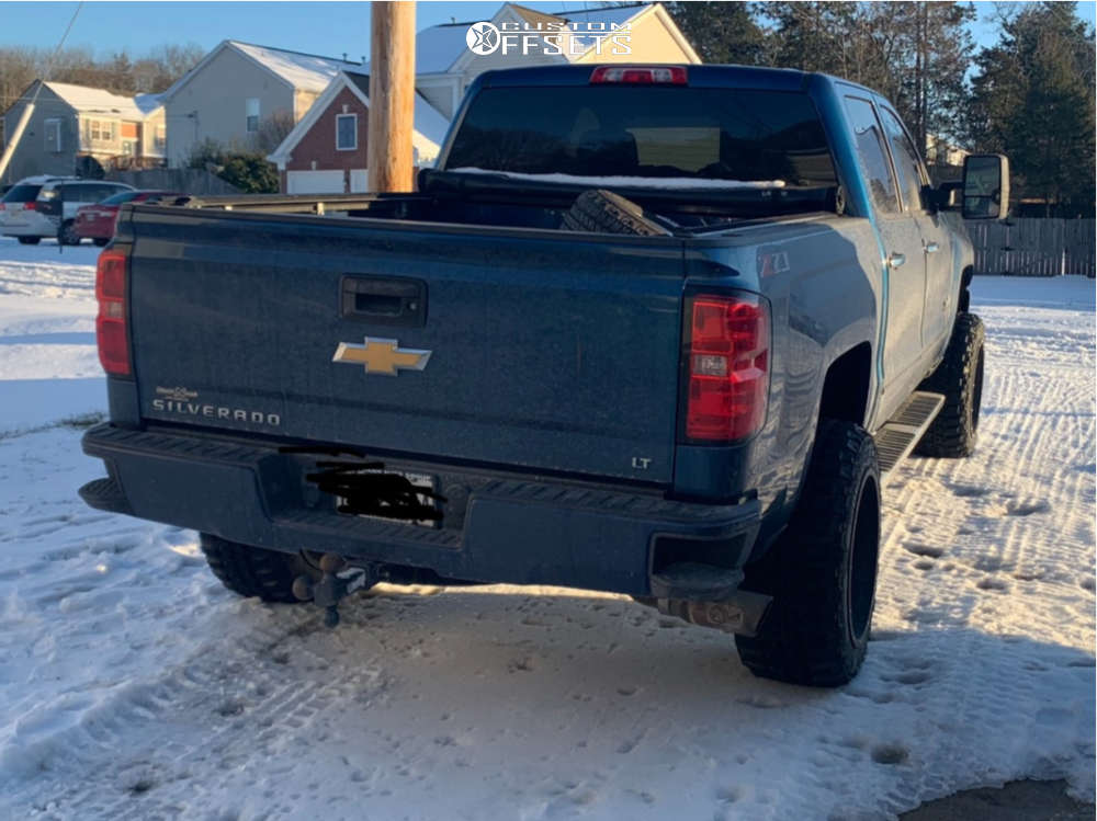 2018 Chevrolet Silverado 1500 with 20x12 -51 Vision Rocker 412 and 33/ ...