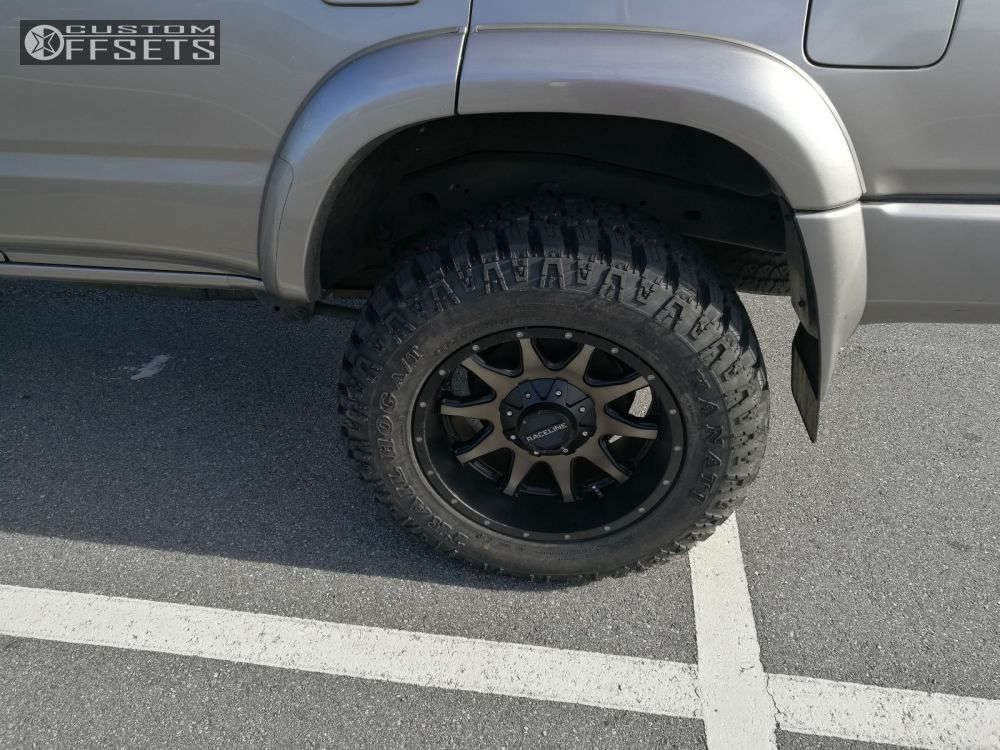 2002 Toyota 4Runner with 18x9 -12 Raceline Shift and 275/65R18 Kanati ...