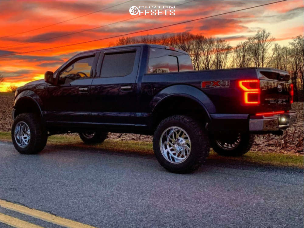 2018 Ford F-150 with 20x12 -44 Fuel Triton and 35/12.5R20 Milestar Patagonia Mt and Suspension ...