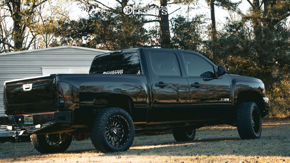 2008 Chevrolet Silverado 1500 with 20x10 -24 Ballistic Machete and 33/ ...