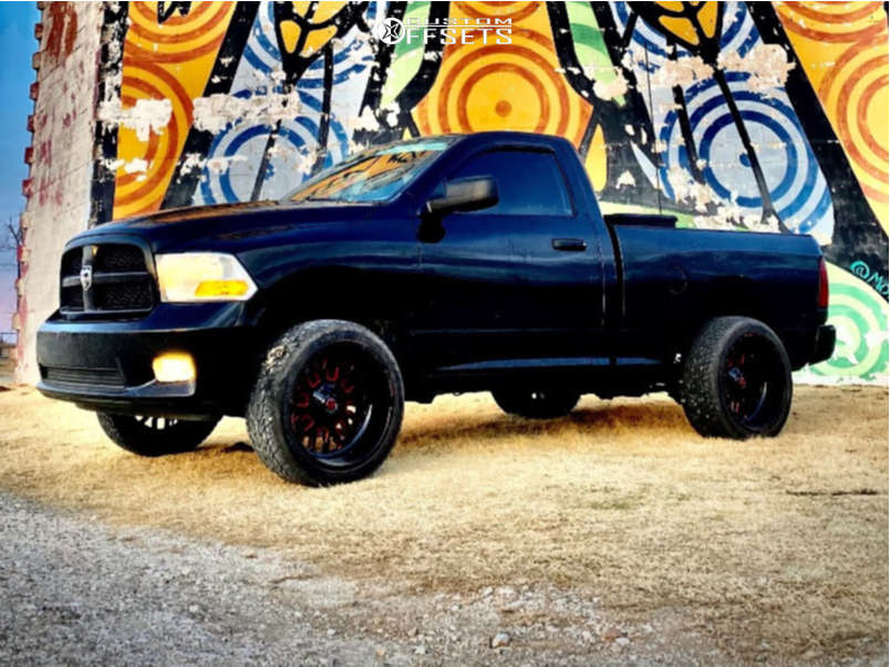 2012 Ram 1500 with 22x12 -44 Fuel Stroke and 305/40R22 Versatyre ...