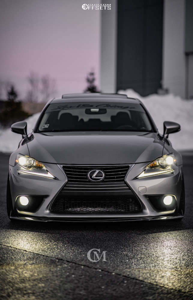 2014 Lexus IS250 with 18x9.5 35 MST Mt01 and 225/40R18 Lexani and ...