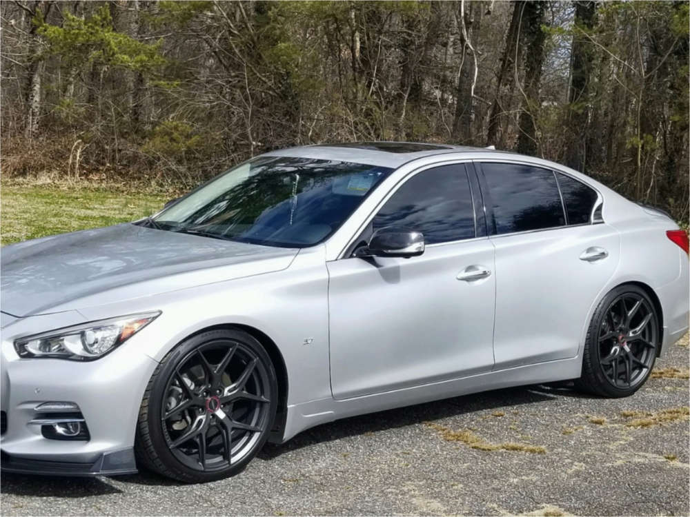 2015 INFINITI Q50 with 20x9 38 Vossen Hf5 and 245/35R20 General Gmax ...
