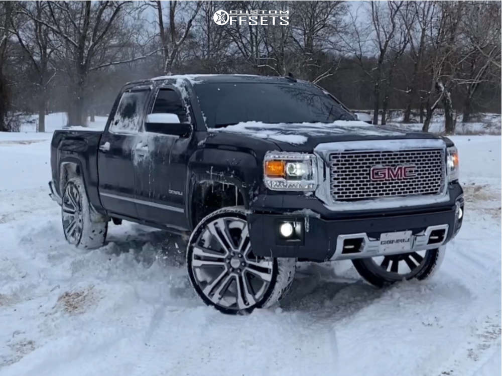 2015 GMC Sierra 1500 with 26x10 30 Replica RT4 and 305/30R26 Fullway ...
