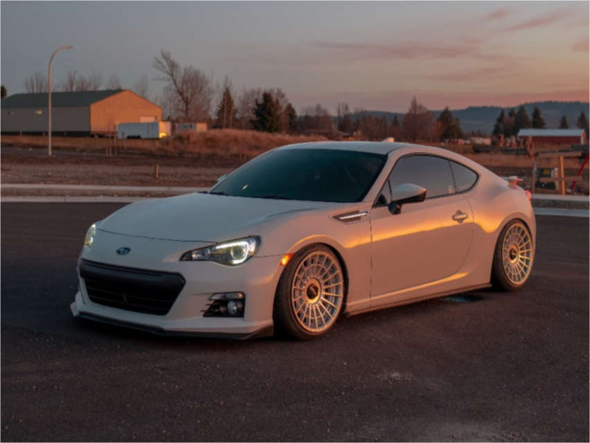 2016 Subaru BRZ with 18x9.5 22 Rotiform Las-r and 215/40R18 Federal SS595 and Coilovers | Custom ...