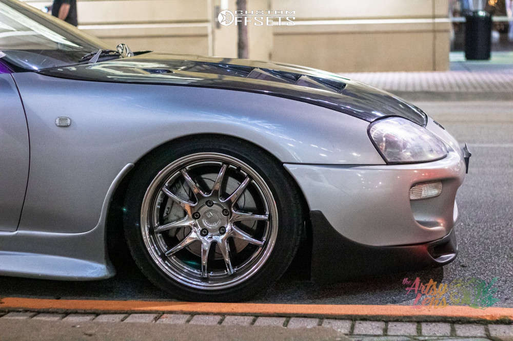 1994 Toyota Supra with 18x9.5 22 Aodhan Ds02 and 225/40R18 Federal 595 ...