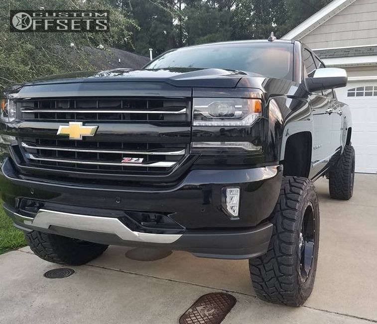 2016 Chevrolet Silverado 1500 with 20x10 -19 Fuel Renegade and 35/12 ...